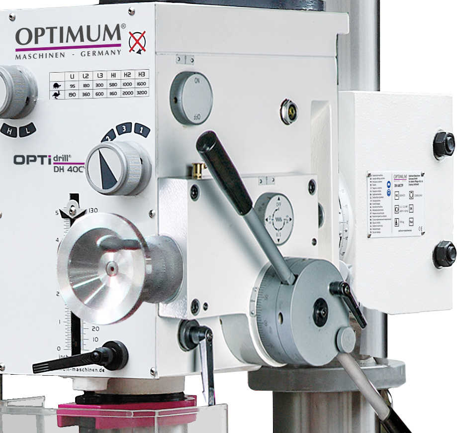 Stĺpová prevodová vŕtačka OPTIdrill DH 40 CTP - První hanácká BOW